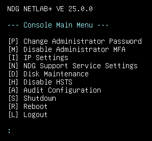 Change the Administrator Password — NETLAB+ documentation