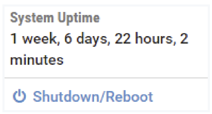 Shutdown or Reboot — NETLAB+ documentation