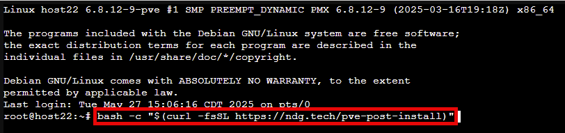 NDG PVE Post Install Script — NETLAB+ documentation