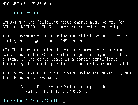 Configure Network Settings — NETLAB+ documentation