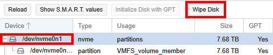 Delete Old VMFS Datastores — NETLAB+ documentation