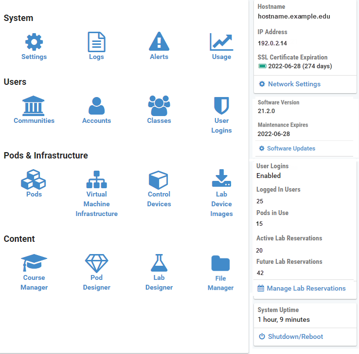Web Interface — NETLAB+ documentation