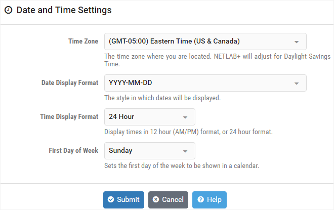 Web Interface — NETLAB+ documentation