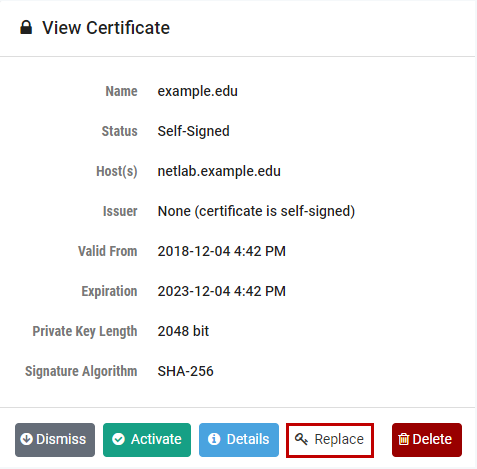 Generate Certificate — NETLAB+ documentation